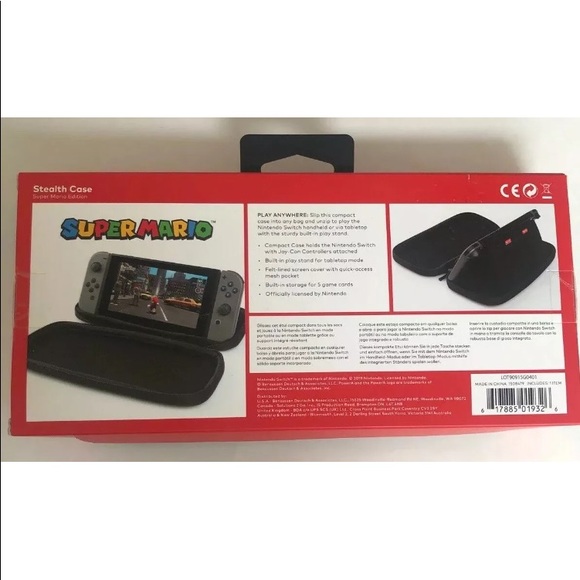 Nintendo Switch | Toys | Powera Red Super Mario Edition Stealth Travel ...